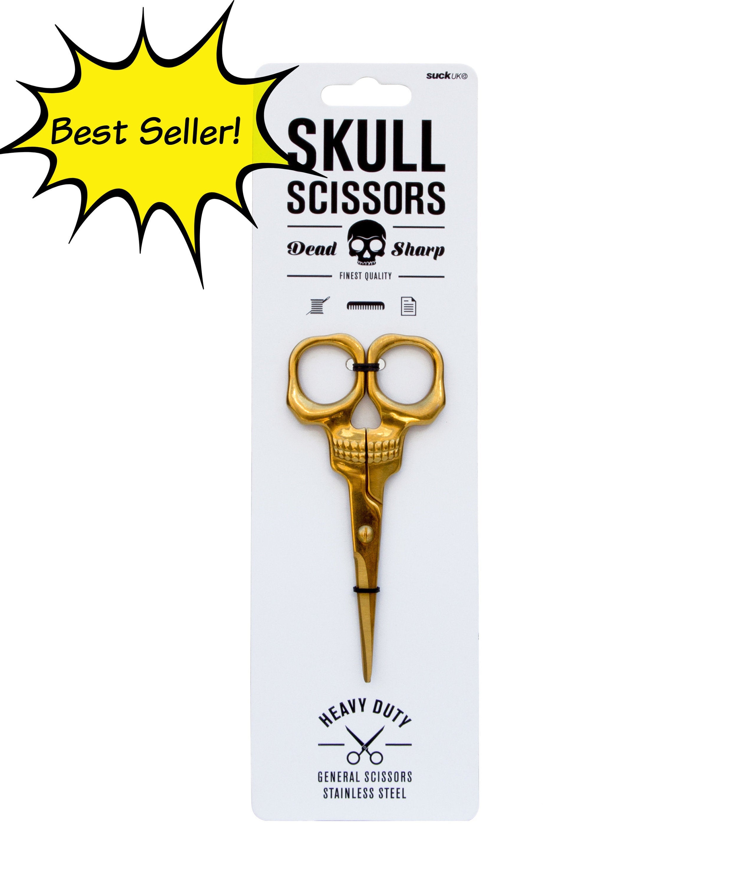Heavy Duty Dead Sharp Skull Scissors for Embroidery Crafting – Demon ...